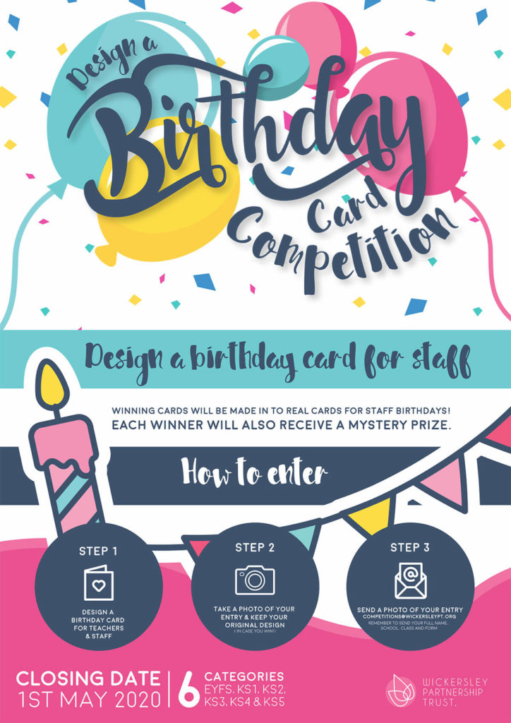 Design a Birthday Card Competition - Foljambe Primary School